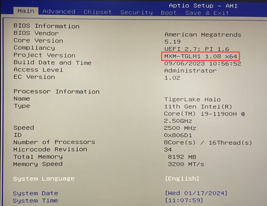 F9-11 th Gen Configuration Auto Power on Steps - VENOEN