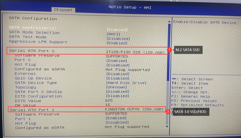 【M9】Steps to query the hard disk in BIOS - VENOEN